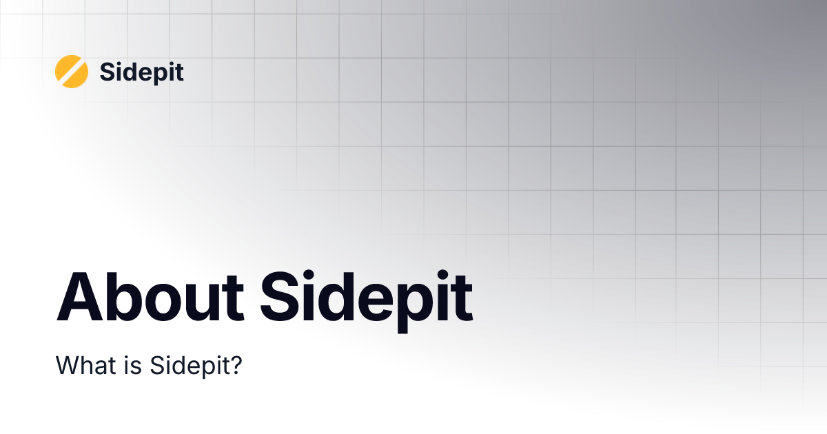 About Sidepit | Sidepit
